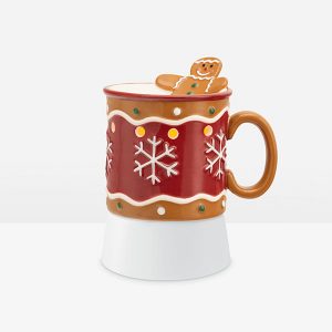 Gingerbread Man Mini Scentsy Warmer with Tabletop Base