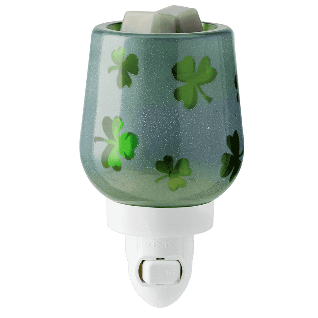 Shamrock Mini Scentsy Warmer with Tabletop Base